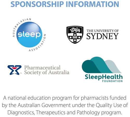 Training Plan: Fixing your Zzz in the pharmacy: Use of non-prescription ...
