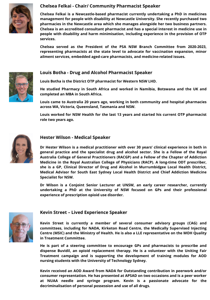 Training Plan: Live Webinar: Opioid Treatment Program (OTP) Clinical ...